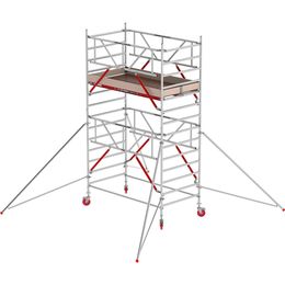 Altrex Fahrger&uuml;st RS TOWER 42 breit mit Safe-Quick , Holzplattform, L&auml;nge 1,85 m, Arbeitsh&ouml;he 5,20 m