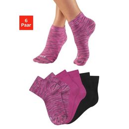 H.I.S. H.I.S Kurzsocken mehrfarbig Gr. 39-42 f&uuml;r Damen. Elastisch. Nachhaltig.