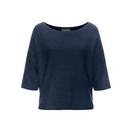ELBSAND Damen 3/4-Arm-Shirt, marine, Gr&ouml;&szlig;e 44/46