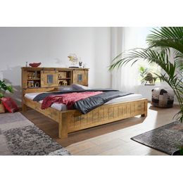 Bett Mango 160x200x105 natur lackiert RAILWAY #143