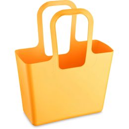 Einkaufsshopper Koziol "TASCHE XL", gelb (sunflower), B:44cm H:54cm T:21,5cm, Kunststoff, Einkaufsk&ouml;rbe, Einkaufsshopper, Kunststoff