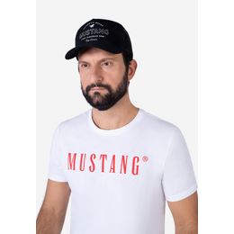 Baseball Cap Mustang "Taylor", Herren, schwarz, Canvas, Baumwolle, bestickt, Caps, gerundeter Schirm, Gr&ouml;&szlig;enverstellbar, Markenlogo vorne