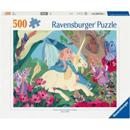 Puzzle Ravensburger "Feenmagie", bunt, Puzzles, KinderB:49cm H:36cm, Pappe, Made in Germany, B:49cm H:36cm