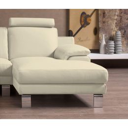 Ecksofa Egoitaliano "Shakira, Design & Sitzkomfort auf hohem Niveau, Breite 236cm, L-Form", blau (ice lake), B:236cm H:84cm T:152cm, Leder &raquo;BULL&laquo; (echtes Rindsleder). Geschliffenes, pigmentiertes und behandeltes Rindsleder mit einer Dicke von 1, 3-1, 5 mm. Dieses Leder zeigt eine ziemlich weiche Hand mit einem halb undurchsichtigen Aussehen. Es handelt sich um ein gesch&uuml;tztes Leder. Eine leichte D