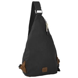 Cityrucksack Camel Active "Aurum", Gr. B/H/T: 22cm x 35cm x 9cm, schwarz, Polyester, beschichtet, clean, unifarben mit Farbeins&auml;tzen, Rucks&auml;cke Cityrucksack, Damen Freizeitrucksack, leicht & mit feinen Details