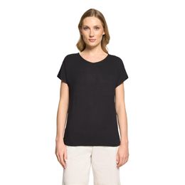 Kurzarmshirt Betty Barclay "Damen mit V-Ausschnitt", Damen, Gr. 36, schwarz, Jersey, Obermaterial: 95% Viskose, 5% Elasthan, loose fit normal, V-Ausschnitt, Shirts