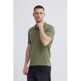 Poloshirt Blend "BHDao Polo", Damen, Gr. L, dusty olive, Feinstrick, 50% Baumwolle, 50% Lyocell, unifarben, Basic, normal h&uuml;ftlang, ohne Ausschnitt, Rippb&uuml;ndchen, Shirts, Feingestricktes Poloshirt mit kurzer Knopfleiste