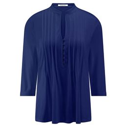 Peter Hahn - Jerseybluse, blau, Gr. 42 / M