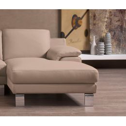 Ecksofa Egoitaliano "Shakira, Design & Sitzkomfort auf hohem Niveau, Breite 236cm, L-Form", wei&szlig; (paper), B:236cm H:84cm T:152cm, Leder &raquo;BULL&laquo; (echtes Rindsleder). Geschliffenes, pigmentiertes und behandeltes Rindsleder mit einer Dicke von 1, 3-1, 5 mm. Dieses Leder zeigt eine ziemlich weiche Hand mit einem halb undurchsichtigen Aussehen. Es handelt sich um ein gesch&uuml;tztes Leder. Eine leichte Deck