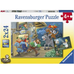 Puzzle Ravensburger "M&auml;rchenstunde", bunt, Puzzles, KinderB:26cm H:18cm, Pappe, Made in Europe, B:26cm H:18cm