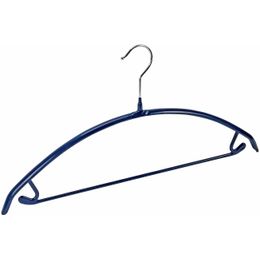 Kleiderb&uuml;gel Wenko "Combi", blau, B:42cm H:21,5cm T:1,2cm, Kunststoff, Metall, Kleiderb&uuml;gel, Kleiderb&uuml;gel