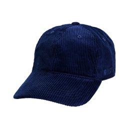 Baseball Cap Mustang "Rowan", Herren, navy, Cord, Baumwolle, unifarben, Caps, gerundeter Schirm, gesticktes Mustang-Seitenlogo, Gr&ouml;&szlig;enverstellbar