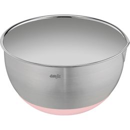 R&uuml;hrsch&uuml;ssel Emsa "Prep&Bake", rosa (edelstahl, rosa), H:10,7cm &Oslash;:18cm, Edelstahl, Sch&uuml;sseln, R&uuml;hrsch&uuml;ssel, rutschfester Boden, Ausgie&szlig;lippe f&uuml;r pr&auml;zises Ausgie&szlig;en