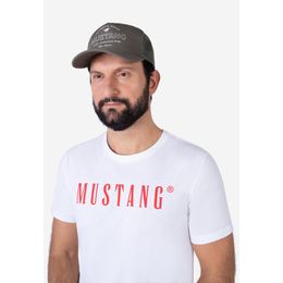Baseball Cap Mustang "Taylor", Herren, olive, Canvas, Baumwolle, bestickt, Caps, gerundeter Schirm, Gr&ouml;&szlig;enverstellbar, Markenlogo vorne