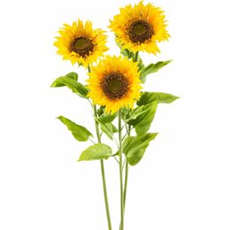 Kunstblume Creativ green "XL", gelb, H:110cm, Kunststoff, Polyester, Kunstpflanzen