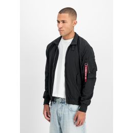 Bomberjacke Alpha Industries "Ripstop Flying Jacket Light", Herren, Gr. L, schwarz, Obermaterial: 100% Nylon, Jacken Bomberjacke