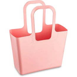 Einkaufsshopper Koziol "TASCHE XL", rosa (blush), B:44cm H:54cm T:21,5cm, Kunststoff, Einkaufsk&ouml;rbe, Einkaufsshopper, Kunststoff