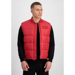 Funktionsweste Alpha Industries "Puffer Vest", Herren, Gr. XL, rot (mars rot), Obermaterial: 100% Polyester; Futter: 100% Polyester; F&uuml;llung: 100% Polyester, Westen Funktionsweste