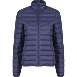 Allwetterjacke Urban Classics "Urban Classics Ladies Ultra Light Puffer Jacket", Damen, Gr. L, navy, 100% Polyester, unifarben, normal, amerikanischer Ausschnitt, Jacken