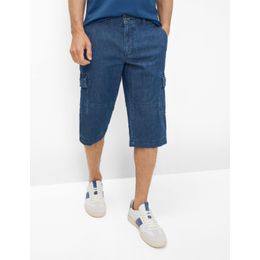 Bermudas Eurex By Brax "Style BILL", Herren, Gr. 48, Normalgr&ouml;&szlig;en, dunkelblau, Denim/Jeans, 98% Baumwolle, 2% Elasthan, Hosen Bermudas