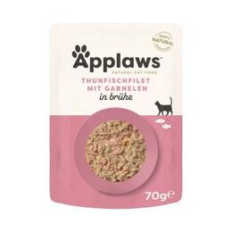 Applaws Nassfutter Katze Adult Thunfischfilet und Pazifik Garnele 24x70 g