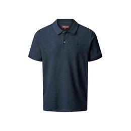 Kurzarmhemd MCS "MCS Polo shirt MCMarlon", Herren, Gr. L, Normalgr&ouml;&szlig;en, schwarz sapphire, Obermaterial: 100% Baumwolle, Hemden