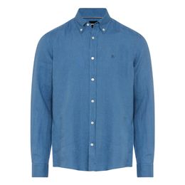 Leinenhemd BOSS "LIAM", Herren, Gr. L, N-Gr, light, pastel blau459, Web, Obermaterial: 100% Leinen, gestreift, regular fit normal, 1-Knopf-Manschette, Hemden, 100% Leinen mit Button-Down-Kragen, regular fit