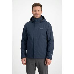 Funktionsjacke Jack Wolfskin "TRAILTIME 2L JKT M", Herren, Gr. L (52), midnight sky, Obermaterial: 100% Polyester. Futter: 100% Polyester, Jacken Funktionsjacke, Wasserabweisend, windabweisend, atmungsaktiv, &Uuml;bergangsjacke