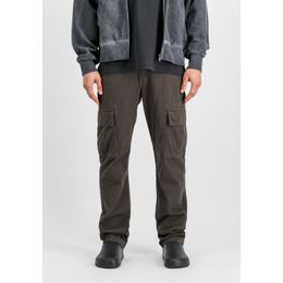 Cargohose Alpha Industries "Agent Pant", Damen, Gr. 29, Normalgr&ouml;&szlig;en, grau (grauschwarz), Obermaterial: 100% Baumwolle; Futter: 100% Baumwolle, Hosen Cargohose