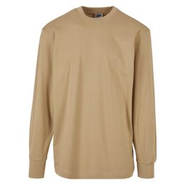 T-Shirt Urban Classics "Urban Classics Herren Tall Tee L/S", Damen, Gr. L, unionbeige, 100% Baumwolle, unifarben, oversize, Rundhals, Shirts T-Shirt