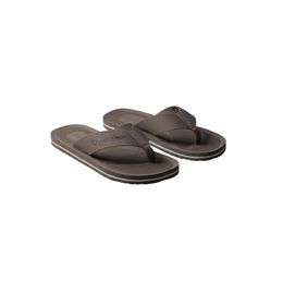 Zehentrenner Calvin Klein "CITY THONG SLIDE", Herren, Gr. 40, grau, Textil, unifarben, Basic, Schuhe Zehentrenner, Strandschuh, Pool Slides, Badeschuh, Flat mit Logo
