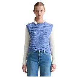Marc O'Polo Strickpullover MARC O'POLO DENIM "aus softem Schurwolle-Mix", Damen, Gr. XL, blau (cloudy sky melange), Obermaterial: 87% Schurwolle, 13% Polyamid, unifarben, Rundhals, Pullover Strickpullover