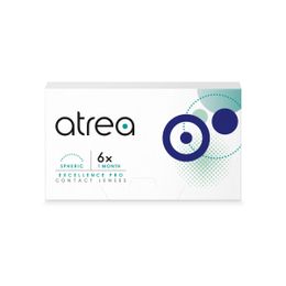 Atrea Excellence Pro 1 Month Spheric (6er Packung) | Monatslinsen | Sph&auml;rische Linsen | Kontaktlinsen