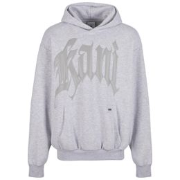 Kapuzensweatshirt Karl Kani "Karl Kani KK Puffy Kani Os Hoodie", Herren, Gr. L, grau, 70% Baumwolle, 30% Polyester, Sweatshirts