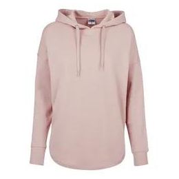 Rundhalspullover Urban Classics "Urban Classics Damen Ladies Oversized Terry Hoody", Damen, Gr. XS, lightrose, 100% Baumwolle, unifarben, oversize, ohne Ausschnitt, Pullover Rundhalspullover