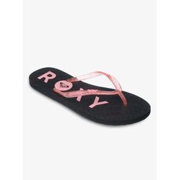 Zehentrenner Roxy "VIVA SPARKLE", Damen, Gr. 37, plumeria, Synthetik, Schuhe Zehentrenner