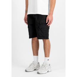 Shorts Alpha Industries "Battalion Short", Herren, Gr. 30, Normalgr&ouml;&szlig;en, schwarz, Obermaterial: 100% Baumwolle, Hosen Shorts