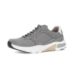 Sneaker Gabor "Sneaker low", Herren, Gr. 43, grau, Schuhe Sneaker