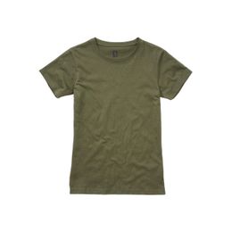 Kurzarmshirt Brandit "Brandit Damen Ladies T-Shirt", Damen, Gr. L, olive, 100% Baumwolle, gemustert, normal, Rundhals, Shirts