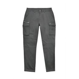 Cargohose 883POLICE "883 Police NEWTON CARGO PANTS", Damen, Gr. 30, Normalgr&ouml;&szlig;en, charcoal, 98% Baumwolle, 2% Elasthan, unifarben, slim fit, Hosen Cargohose