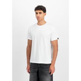 T-Shirt Alpha Industries "DTM Alpha T-Shirt", Damen, Gr. L, wei&szlig;, Obermaterial: 100% Baumwolle, Shirts T-Shirt