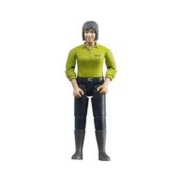 Bruder Figur Frau heller Hauttyp mit Hose, Spielfigur dunkelblau