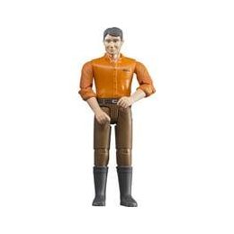 Bruder Mann Figur mit heller Haut und Hose, Spielfigur braun