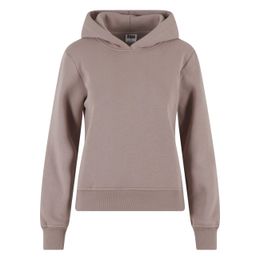 Kapuzenpullover Urban Classics "Urban Classics Ladies Regular Hoodie", Damen, Gr. 4XL, duskrose, 100% Baumwolle, unifarben, normal, ohne Ausschnitt, Pullover Kapuzenpullover