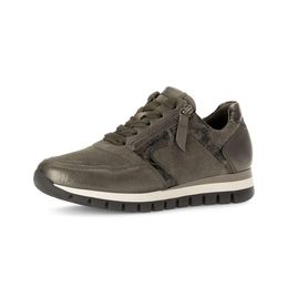 Sneaker Gabor "Sneaker low", Damen, Gr. 37,5, braun, Schuhe Sneaker