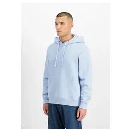 Hoodie Alpha Industries "DTM Alpha Hoodie", Herren, Gr. L, artic blau, Obermaterial: 80% Baumwolle, 20% Polyester, regular fit, Sweatshirts Hoodie