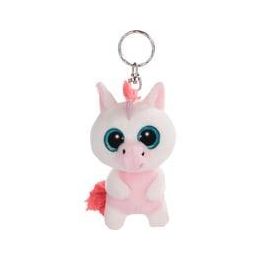 Nici Glubschis Schl&uuml;sselanh&auml;nger Einhorn Milky-Fee, Kuscheltier wei&szlig;/rosa, 9 cm