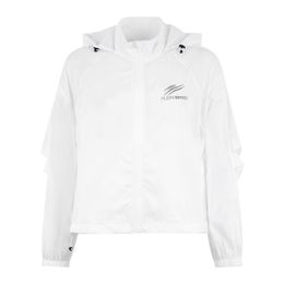 Windbreaker Plein Sport "Windbreaker Jacket Scratch", Damen, Gr. L, 01, wei&szlig;, Obermaterial: 100% Polyamid, Jacken Windbreaker