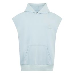 Kurzweste Plein Sport "Pique Hoodie Vest Icon", Damen, Gr. 4XL, 07, lightblau, Obermaterial: 59% Baumwolle, 35% Polyester, 6% Elasthan, Westen