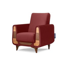 KONSIMO Sessel Gustavo rot Ma&szlig;e (cm): B: 83 H: 95 &raquo; M&ouml;bel Kraft